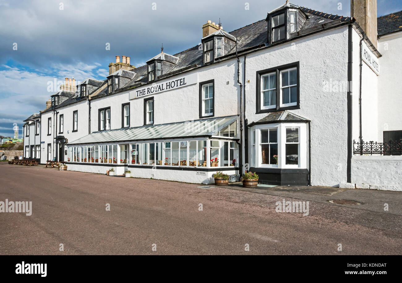 The Royal Hotel in the harbour of Cromarty Black Isle Scotland UK Stock ...