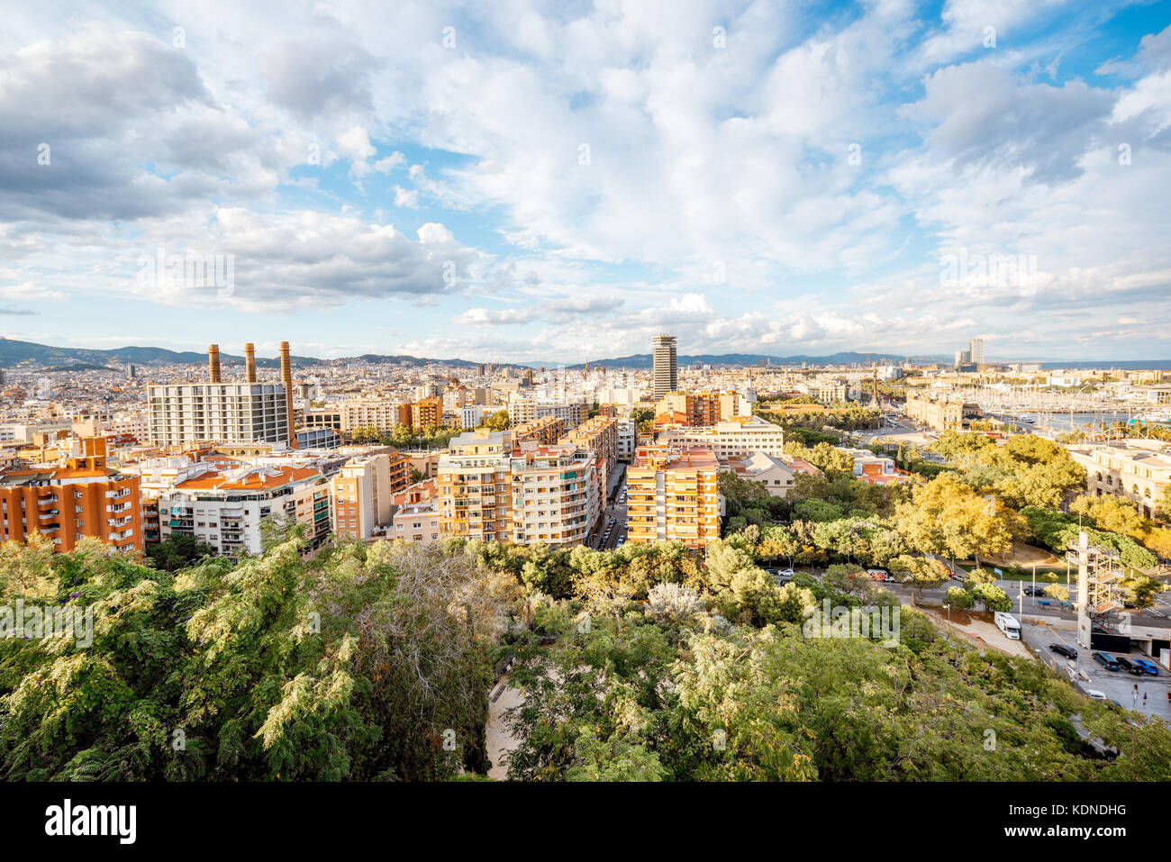 Barcelona city view Stock Photo - Alamy