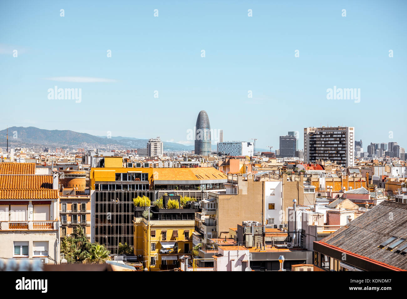 Barcelona city view Stock Photo - Alamy