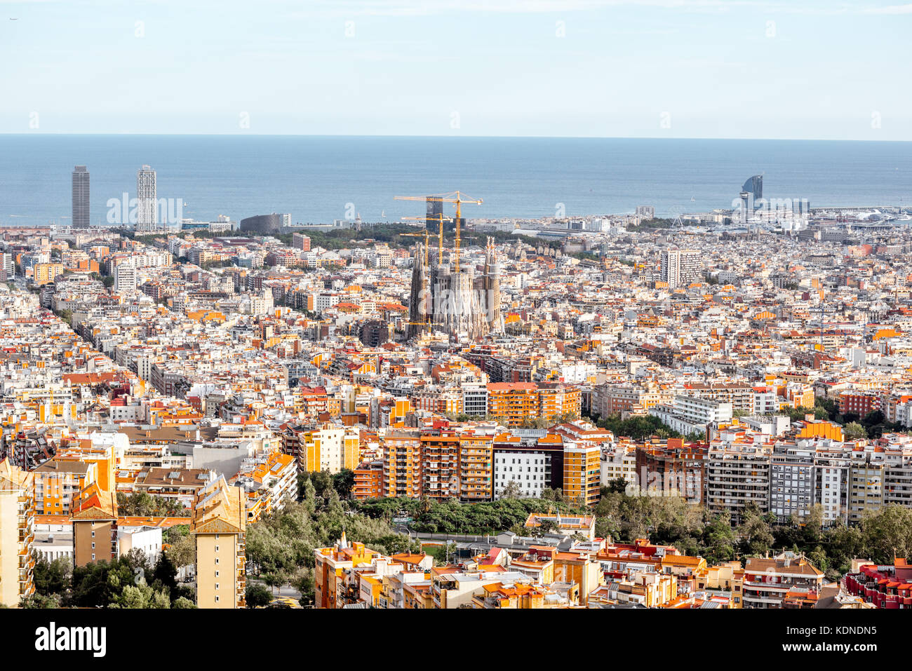 Barcelona city view Stock Photo - Alamy