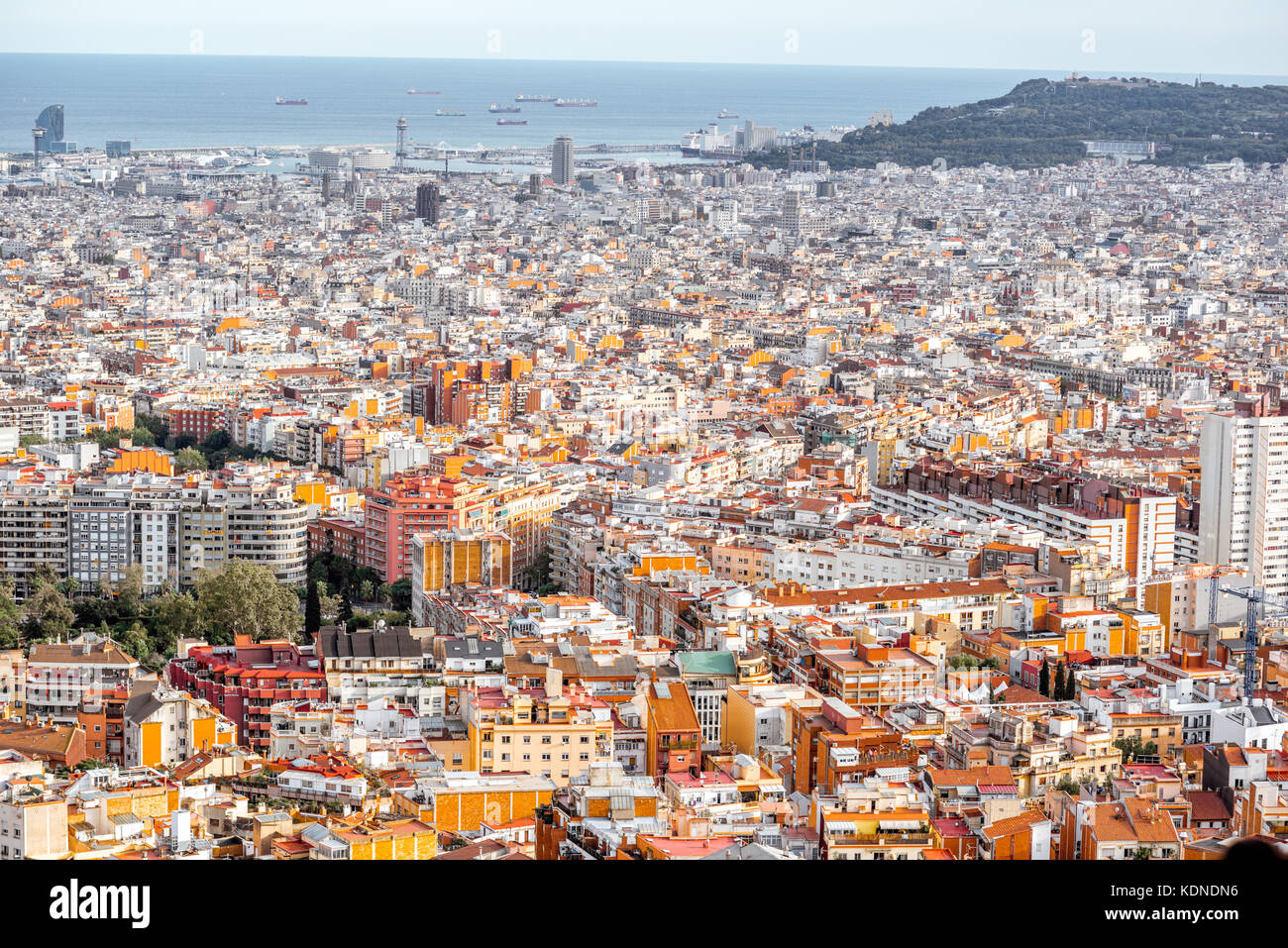Barcelona city view Stock Photo - Alamy