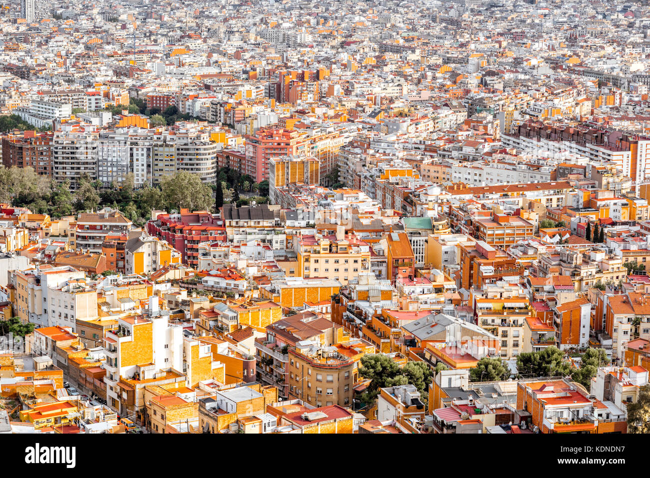 Barcelona city view Stock Photo - Alamy