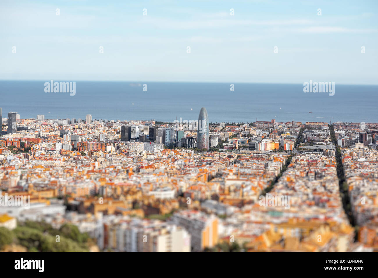 Barcelona city view Stock Photo - Alamy