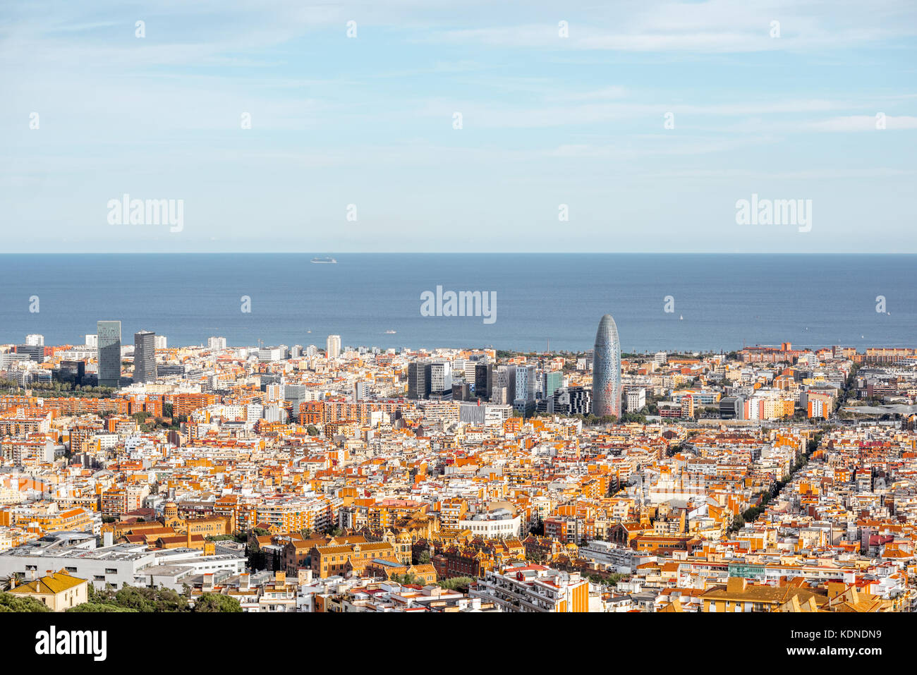 Barcelona city view Stock Photo - Alamy