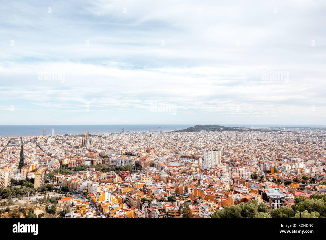 Barcelona city view Stock Photo - Alamy