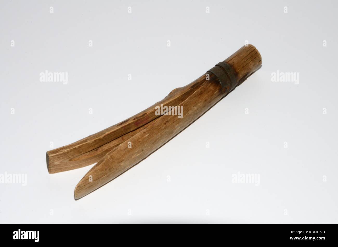 Vintage wooden cloths peg on plain white background Stock Photo - Alamy