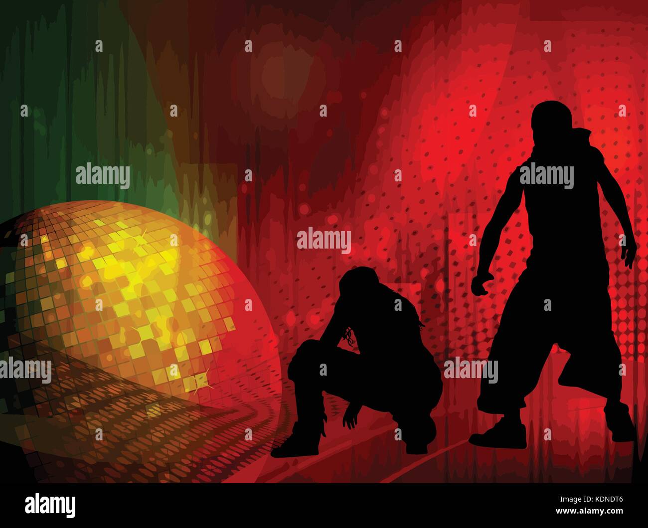 Party poster or flyer on abstract background, vector illustration Stock ...