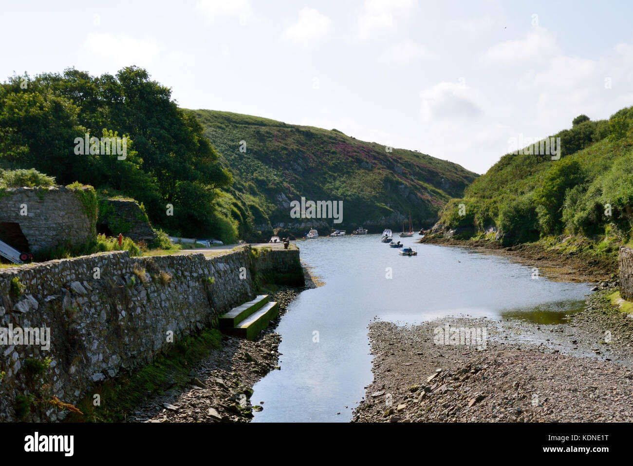 Porth Clais Harbour Stock Photo - Alamy