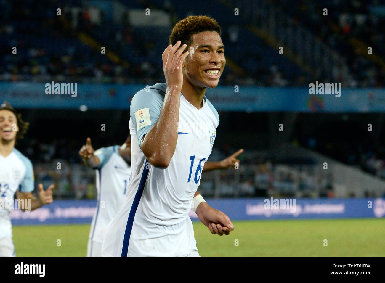 Kolkata, India. 14th Oct, 2017. England Forward Daniel Loader ...