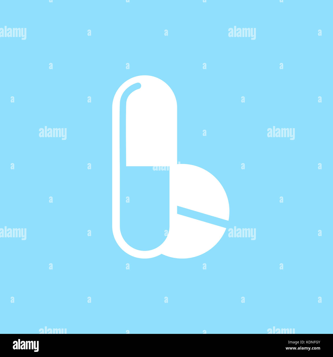 Medical Drugs icon, Tablets icon symbol Flat Stock Photo - Alamy
