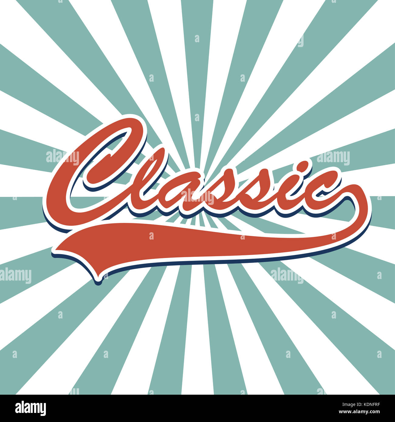 message " Classic " Vintage style color Stock Photo - Alamy