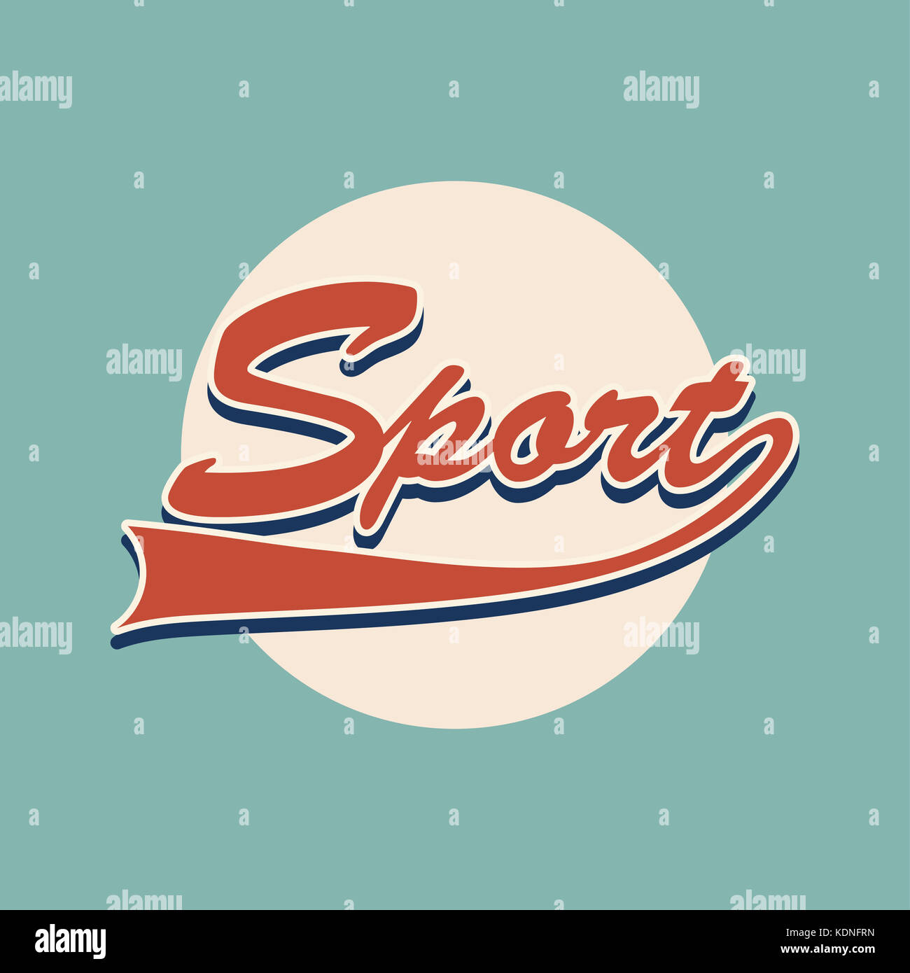message " Sport " Vintage style color Stock Photo - Alamy