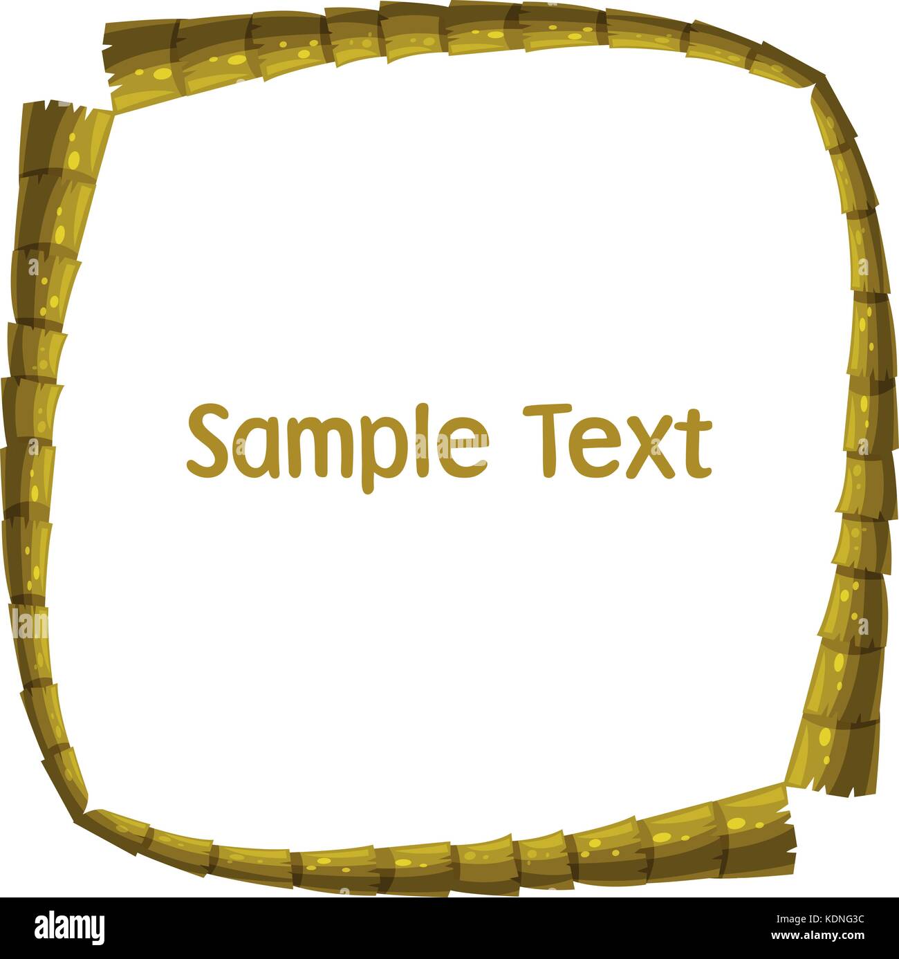 Border template wtih coconut stems illustration Stock Vector Image ...