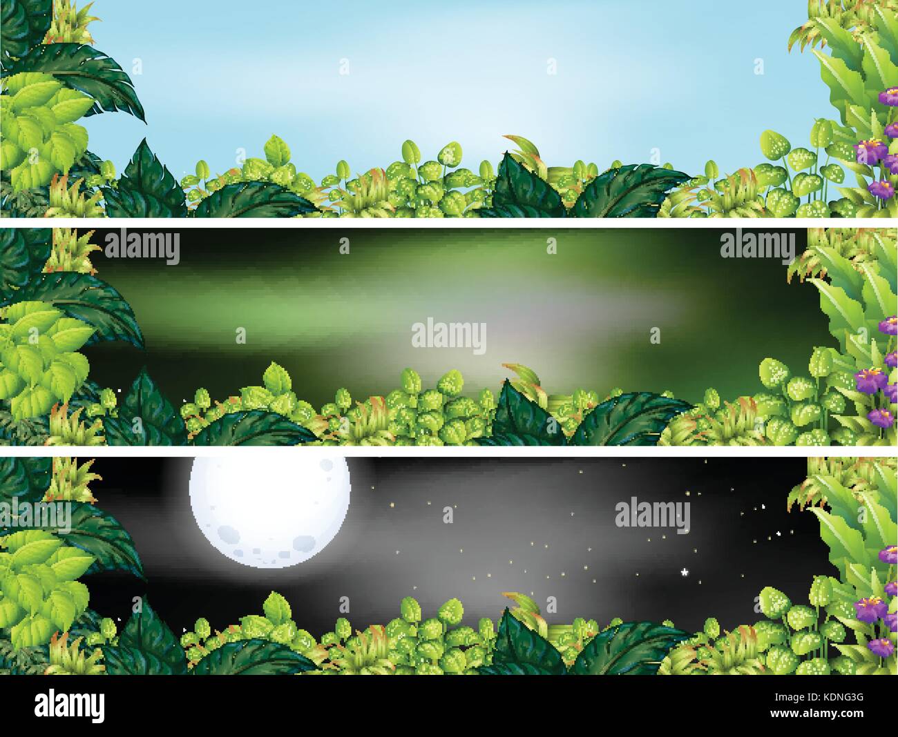 Different times of day Stock Vector Images - Alamy
