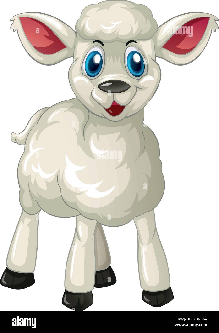 Standing lamb Stock Vector Images - Alamy