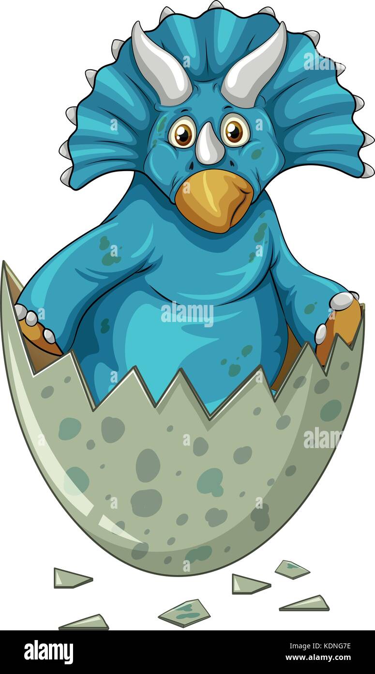 Dinosaur egg hatching Stock Vector Images - Alamy