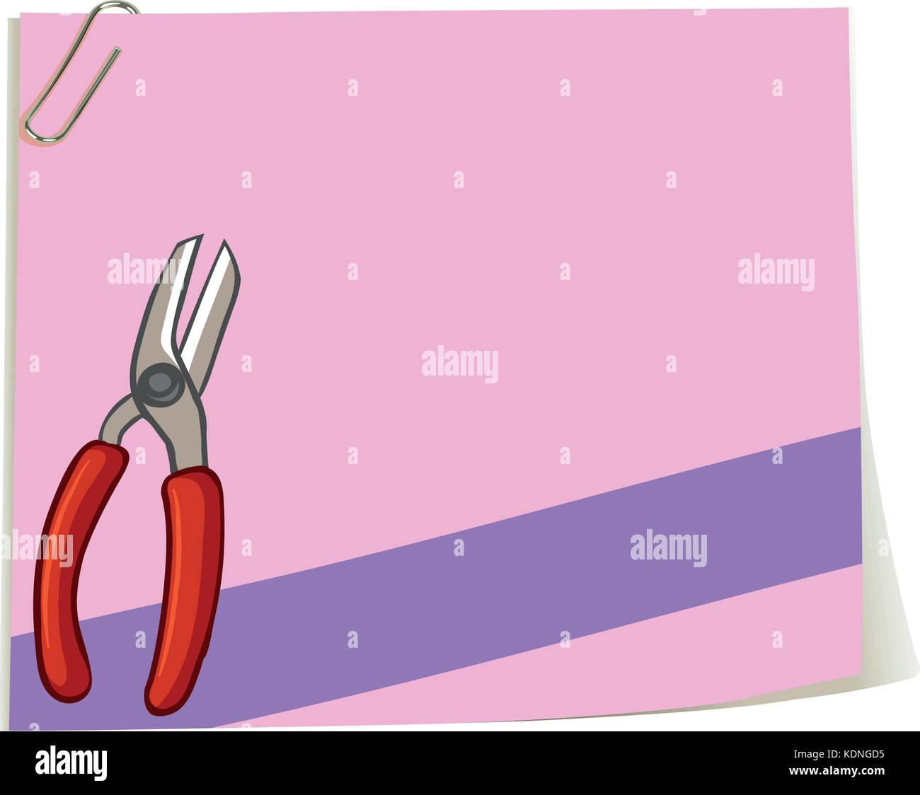 Paper design with scissors illustration Stock Vector Image & Art - Alamy