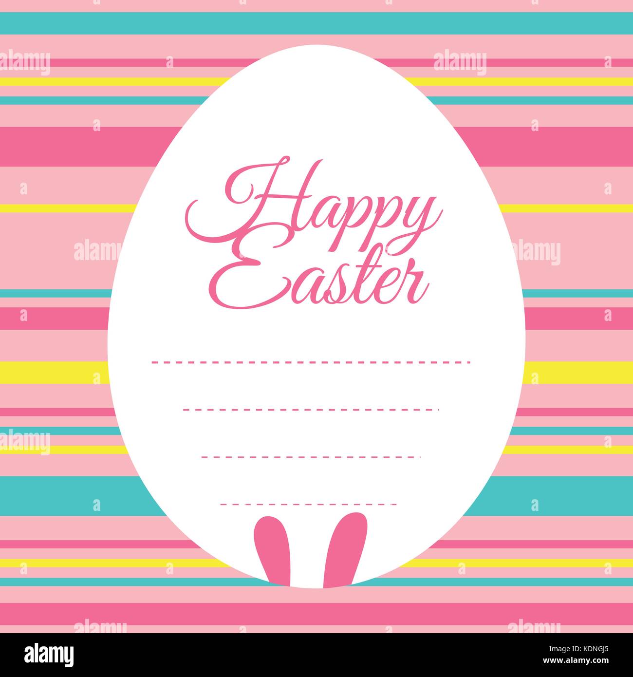 Easter card template with colorful background illustration Stock Vector ...
