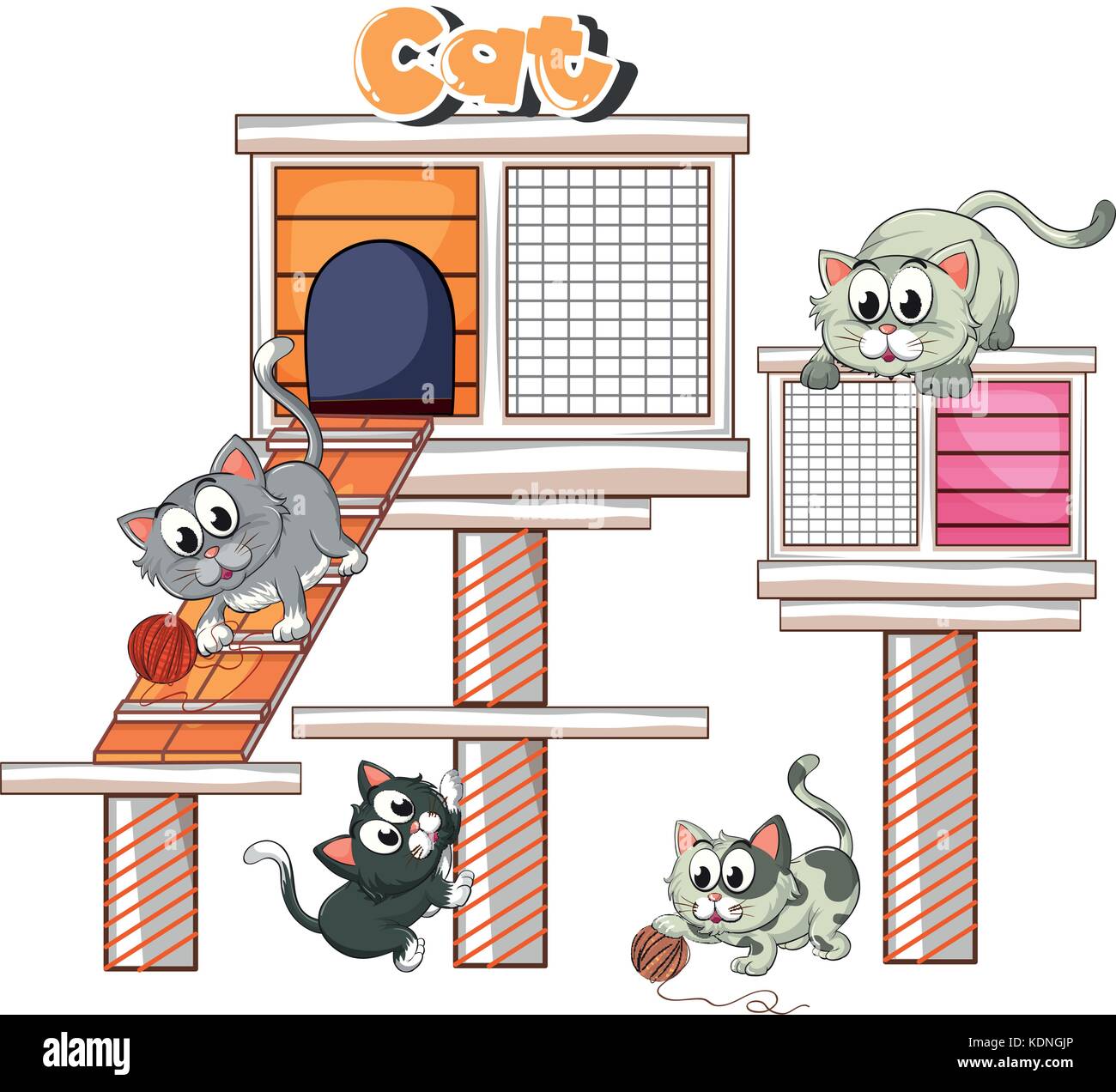 Pole cats Stock Vector Images - Alamy