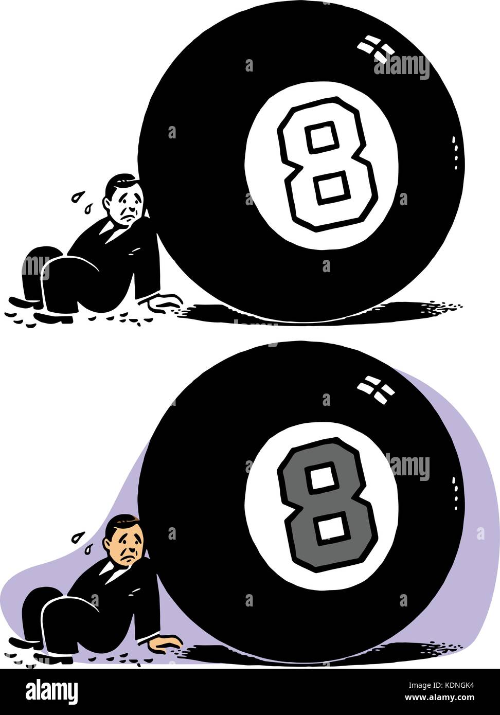 Stuck behind Stock Vector Images - Alamy