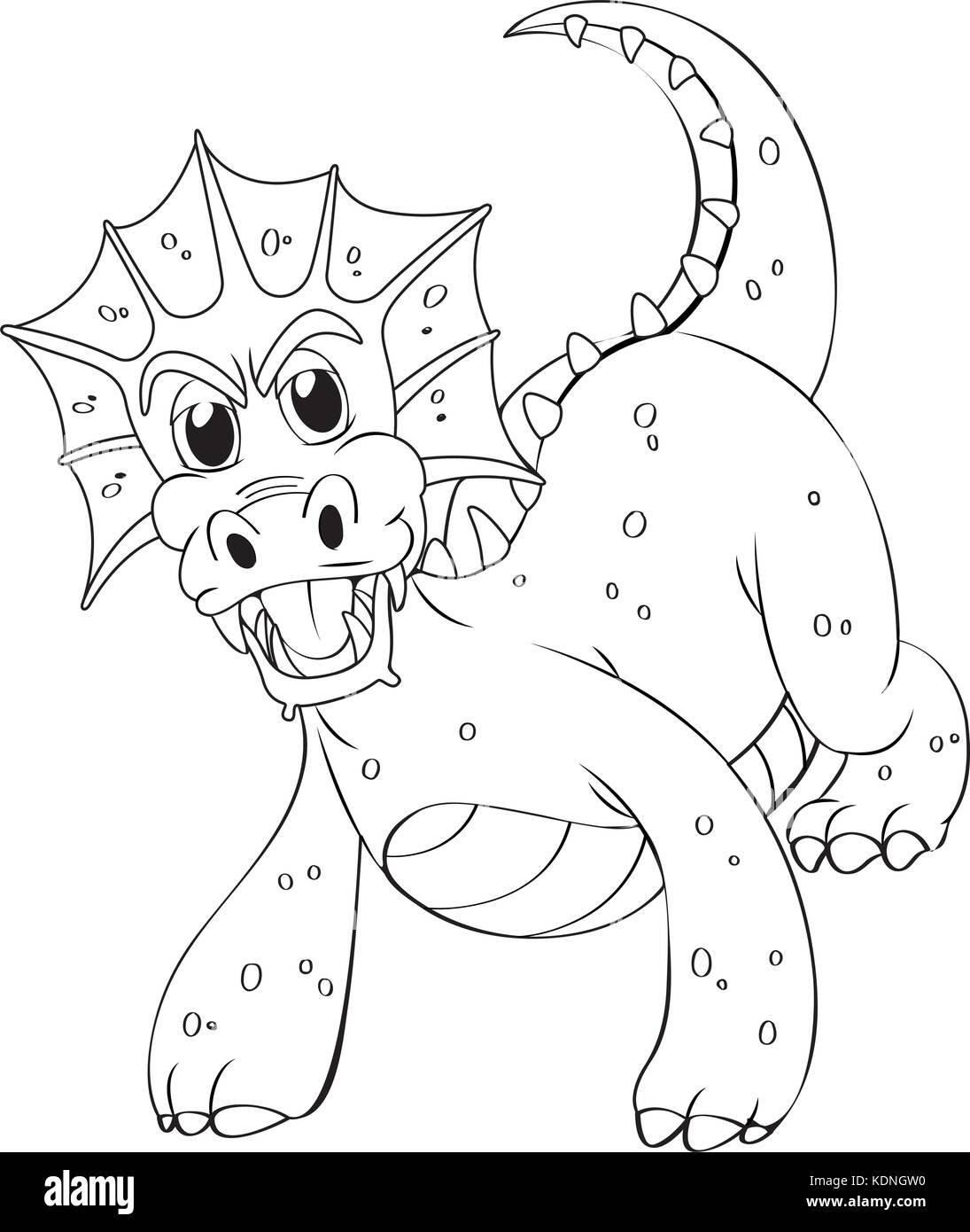 Doodles drafting animal for dragon illustration Stock Vector Image ...