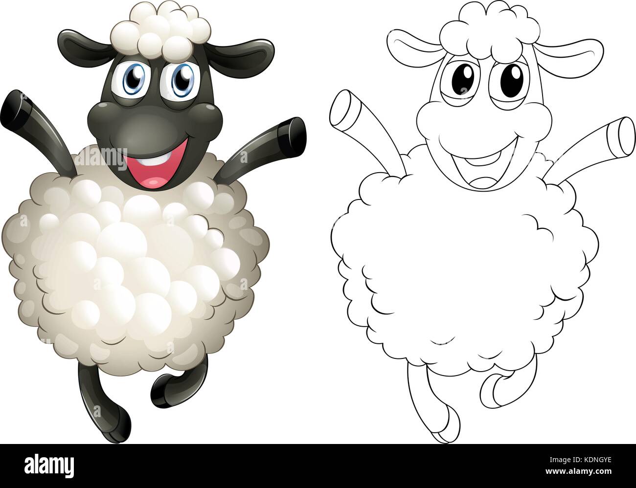 Doodles drafting animal for sheep illustration Stock Vector Image & Art ...