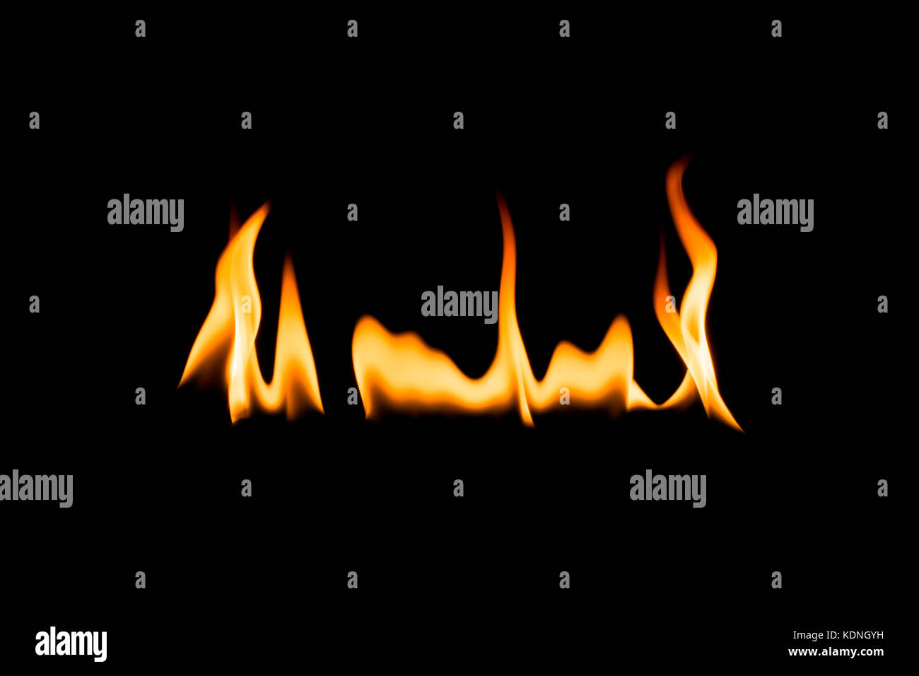 Fire flames. Black background Stock Photo - Alamy