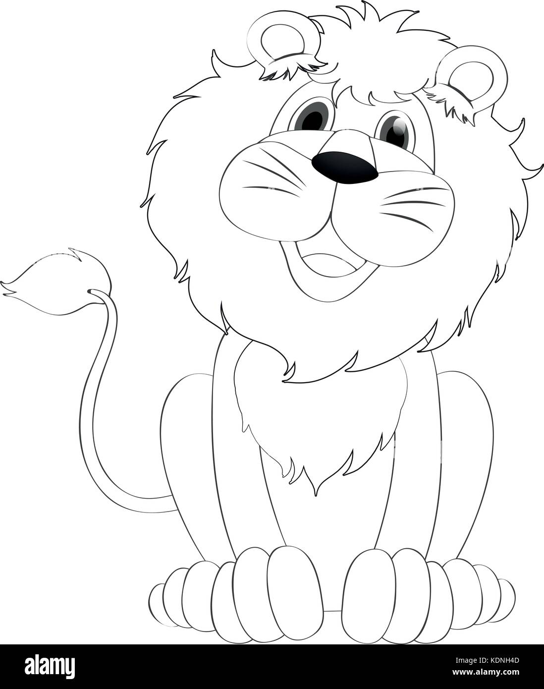 Doodles drafting animal for lion illustration Stock Vector Image & Art ...