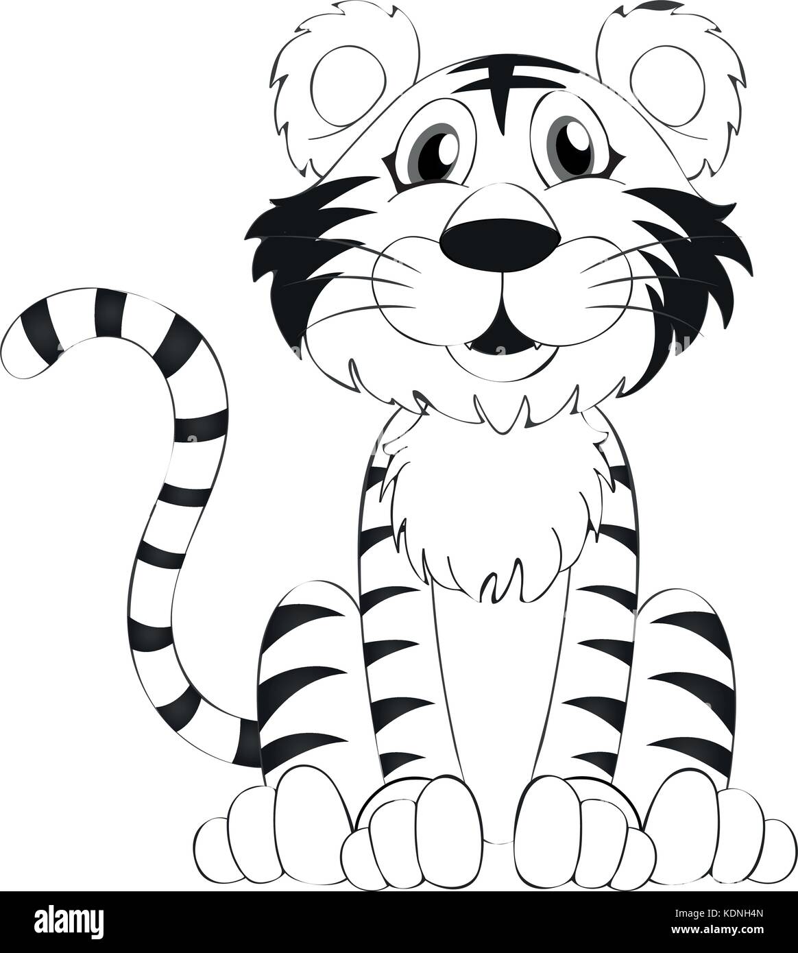 Tiger doodle Stock Vector Images - Alamy