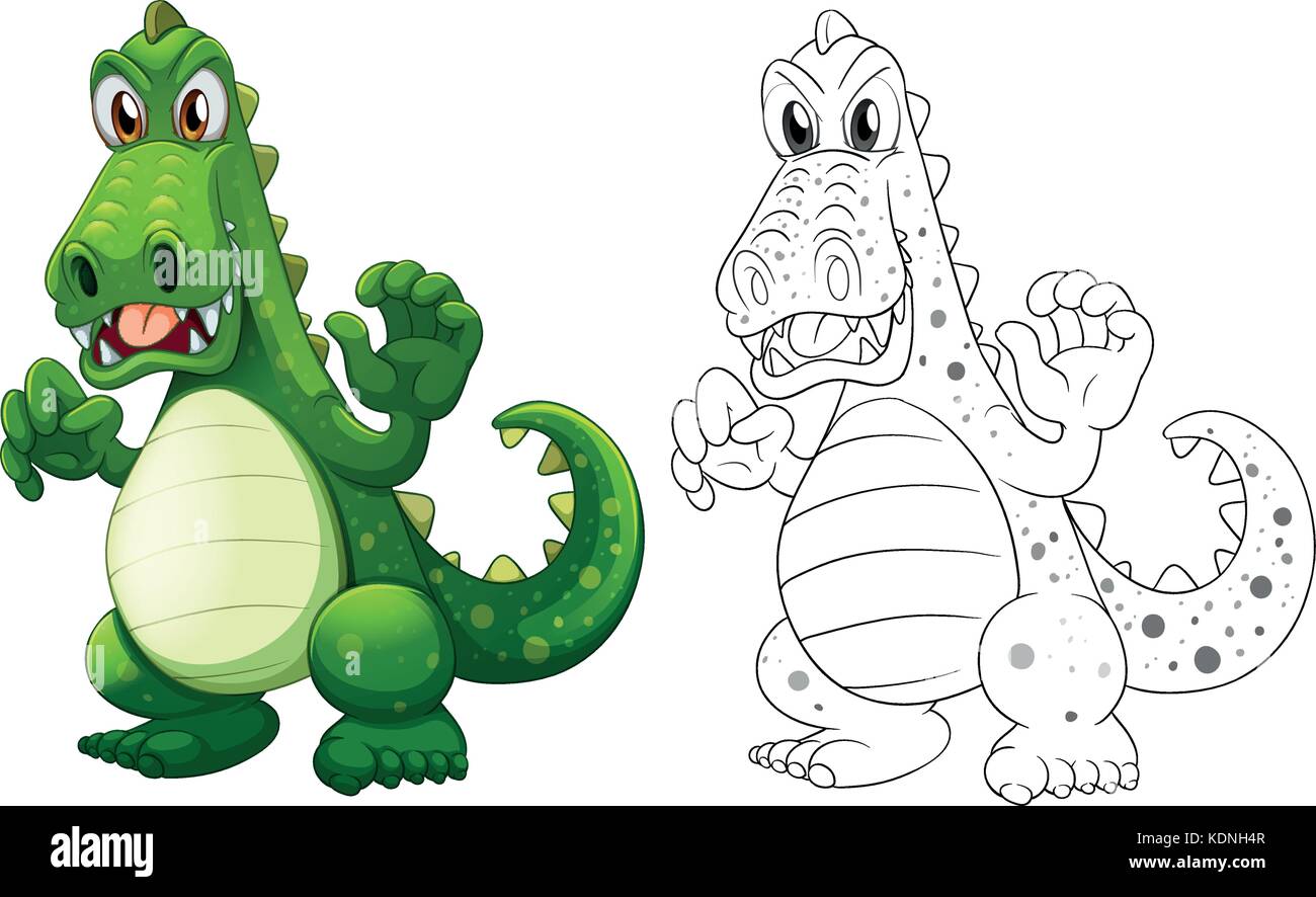 Doodles drafting animal for dragon illustration Stock Vector Image ...