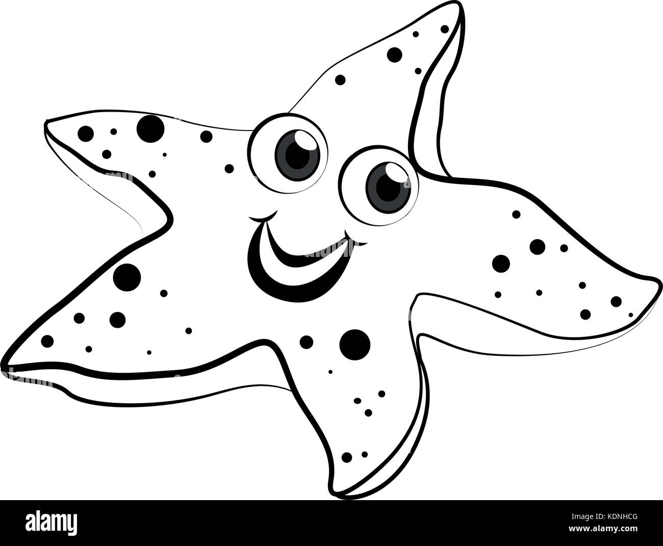 Doodles drafting animal for starfish illustration Stock Vector Image ...