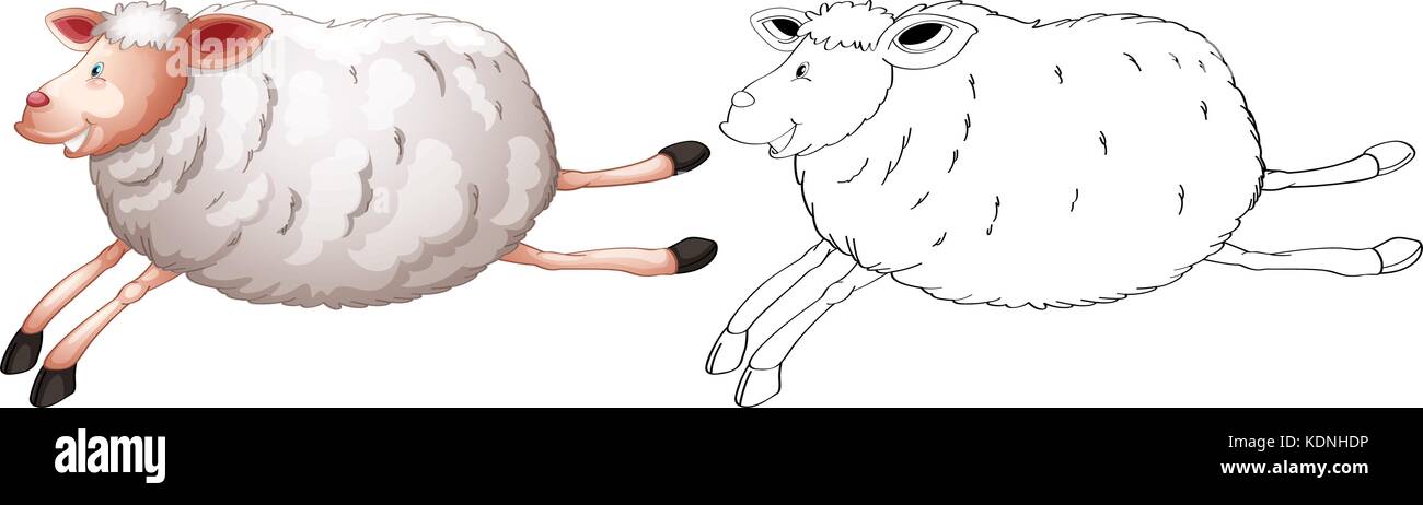 Doodles drafting animal for sheep illustration Stock Vector Image & Art ...