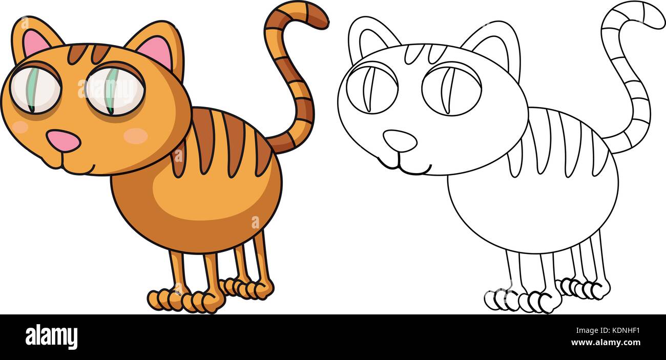 Doodles drafting animal for cat illustration Stock Vector Image & Art ...