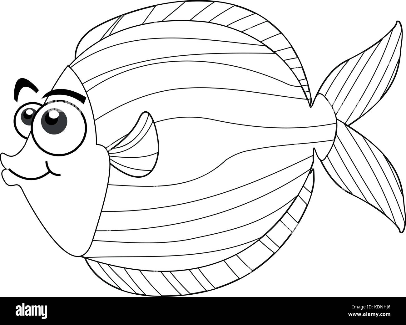 Drafting animal for cute fish illustration Stock Vector Image & Art - Alamy