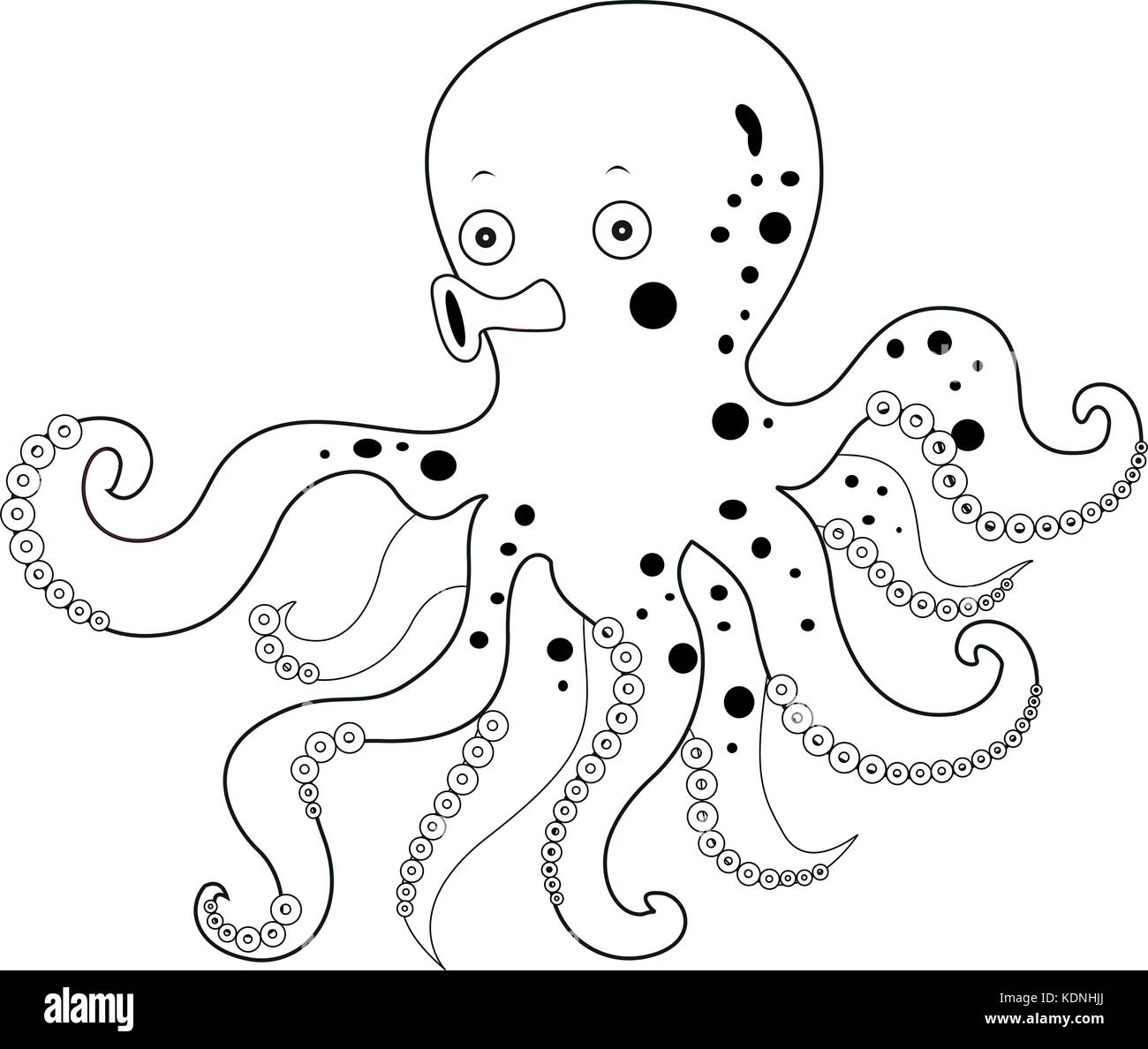 Doodles drafting animal for octopus illustration Stock Vector Image ...