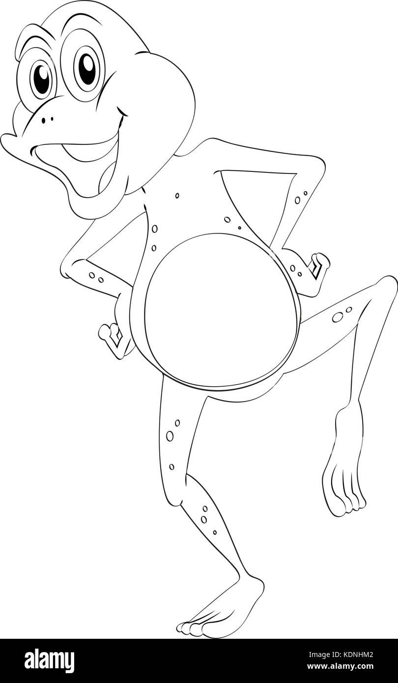 Frog outline hi-res stock photography and images - Alamy