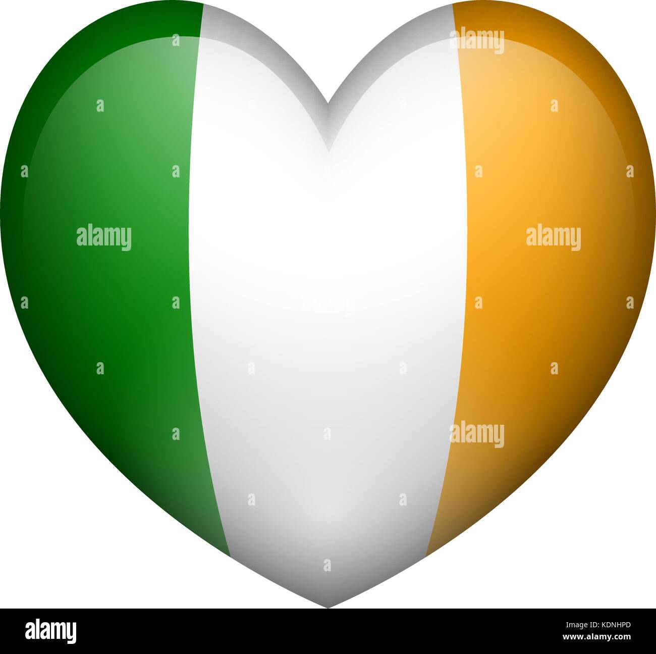 Ireland flag in heart shape illustration Stock Vector Image & Art - Alamy