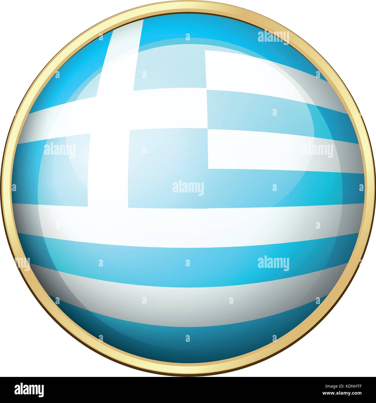 Greece flag on round icon illustration Stock Vector Image & Art - Alamy