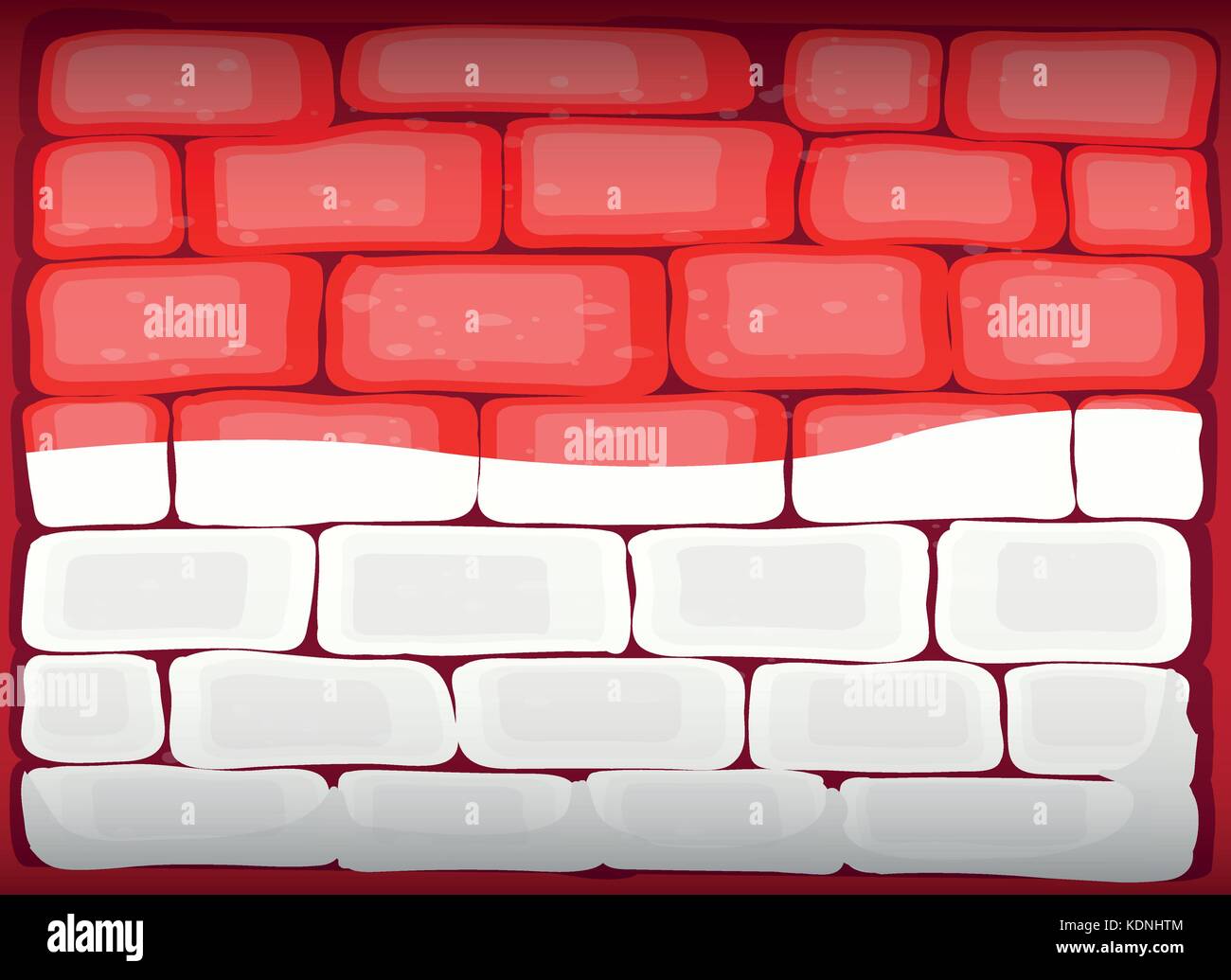 Indonesia flag clip art hi-res stock photography and images - Alamy