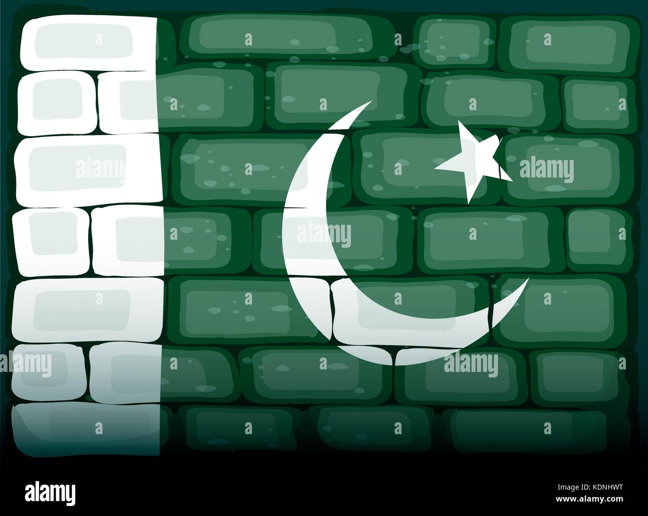 Drawing flag pakistan Stock Vector Images - Alamy
