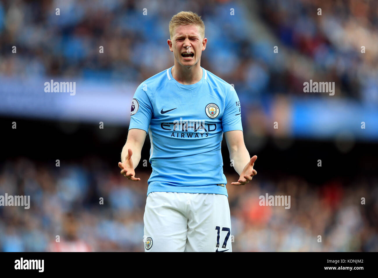 Manchester City's Kevin De Bruyne reacts Stock Photo - Alamy