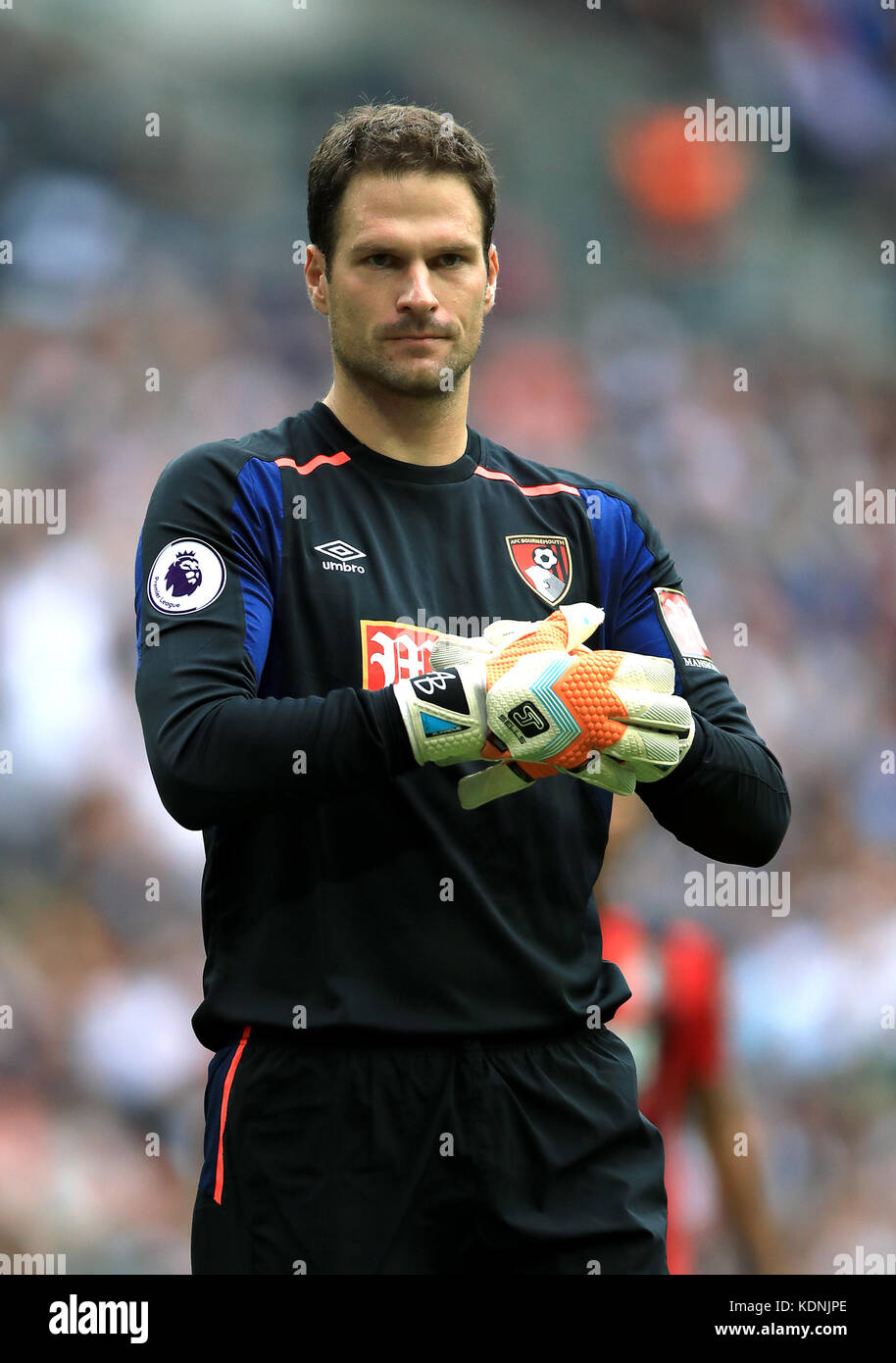 AFC Bournemouth's Goalkeeper Asmir Begovic Stock Photo - Alamy