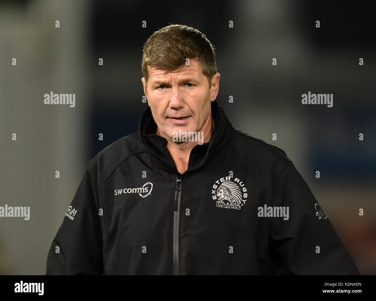 Exeter Chiefs Director of Rugby Rob Baxter during the European ...