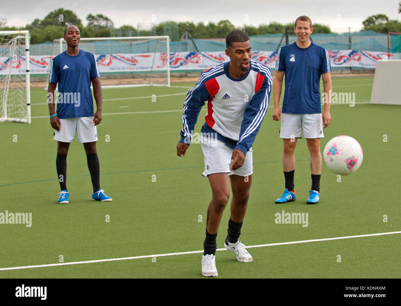 Paralympic Cerebral Palsy Football team training Stock Photo - Alamy