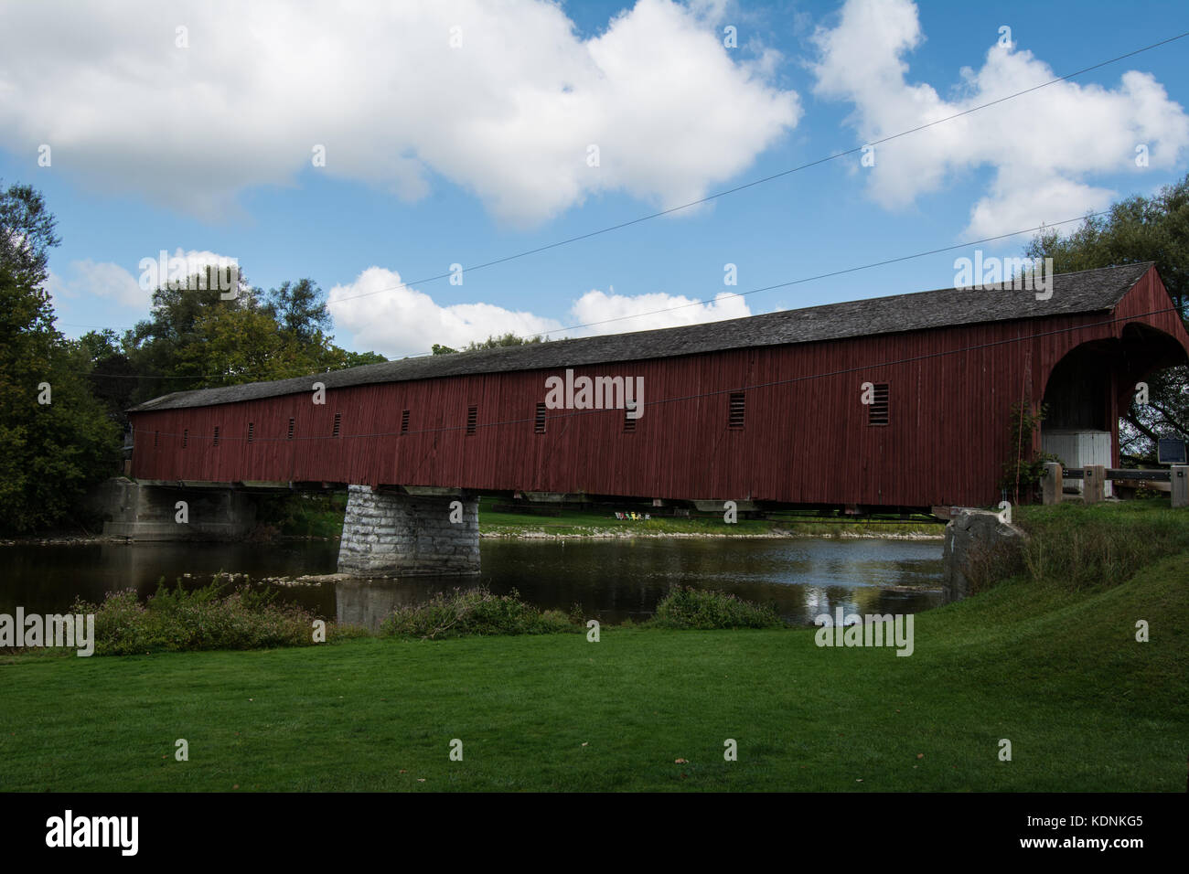 West Montrose covered bridge Stock Photo - Alamy