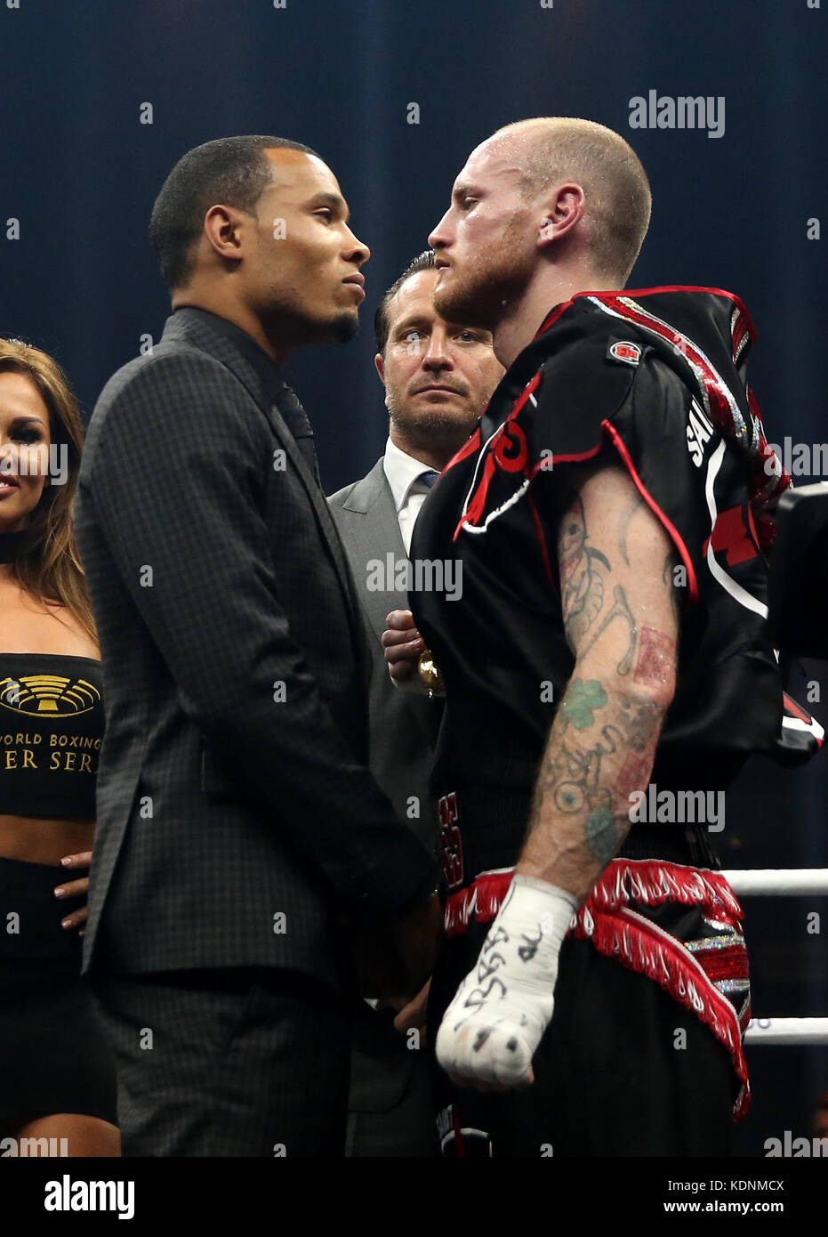 George Groves faces off against Chris Eubank Jr after his victory over ...