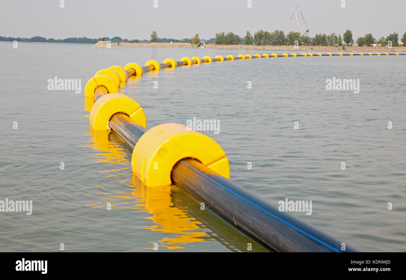 pipes and buoys on the water table Stock Photo - Alamy