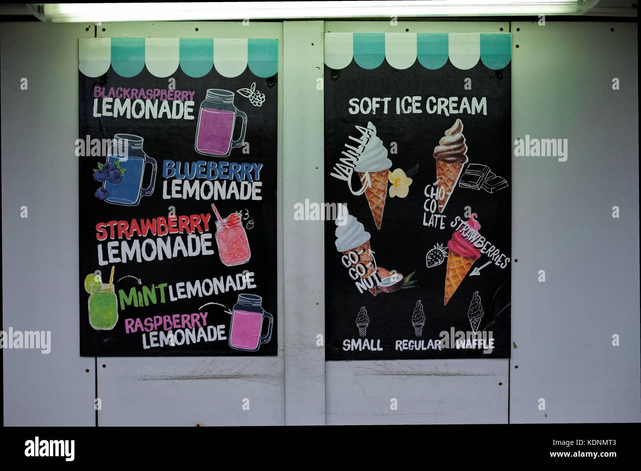 Vintage ice cream posters hi-res stock photography and images - Alamy