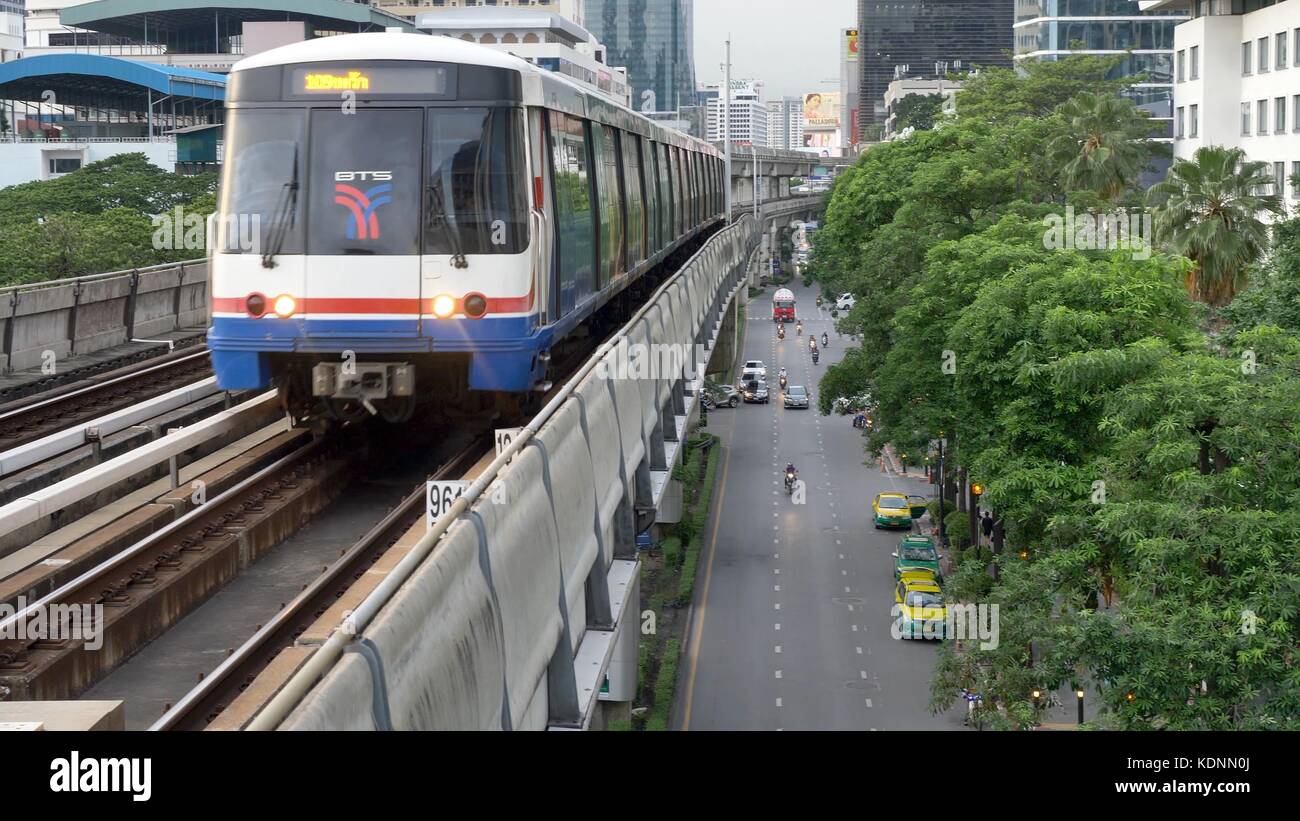 Bangkok, Thailand - June 8, 2017: The Bangkok Mass Transit System, BTS ...