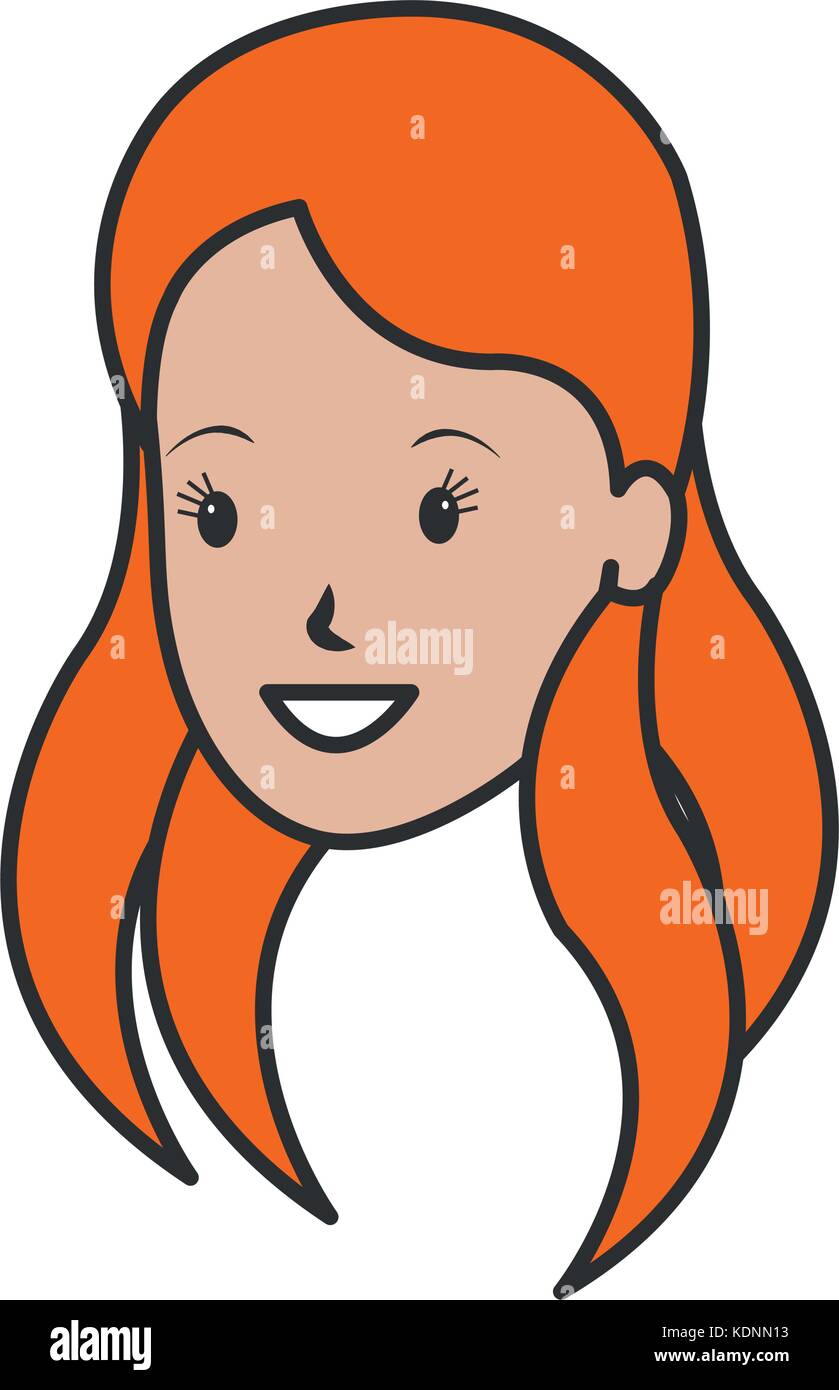 beautiful woman head avatar character Stock Vector Image & Art - Alamy
